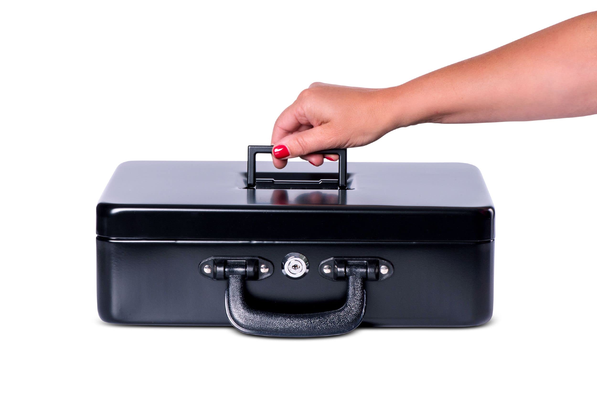 Portable Money Safe With Euro Organizer MAUL Lockable Cash Box With ...