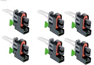 Amazon.com: 6x Connector 2-way 2 pin for GM Fuel Injector 575356 1P1575 ...