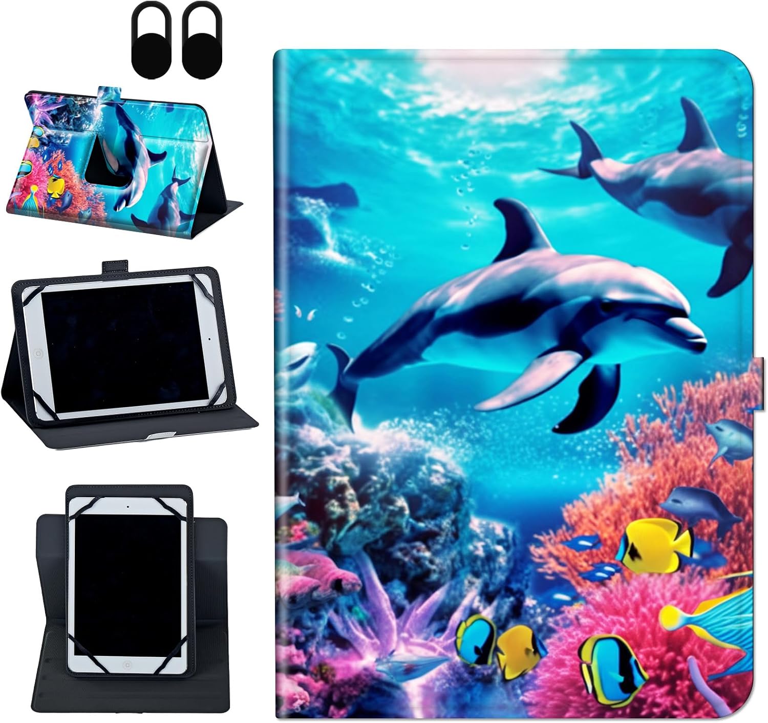 Amazon.com: Universal Case for 8-9 Inch Tablet eReader,360 Degree ...