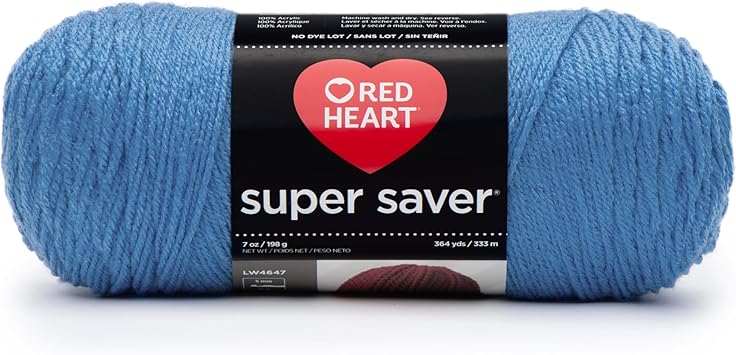 Amazon.com: RED Heart Super Saver Yarn, Delft Blue