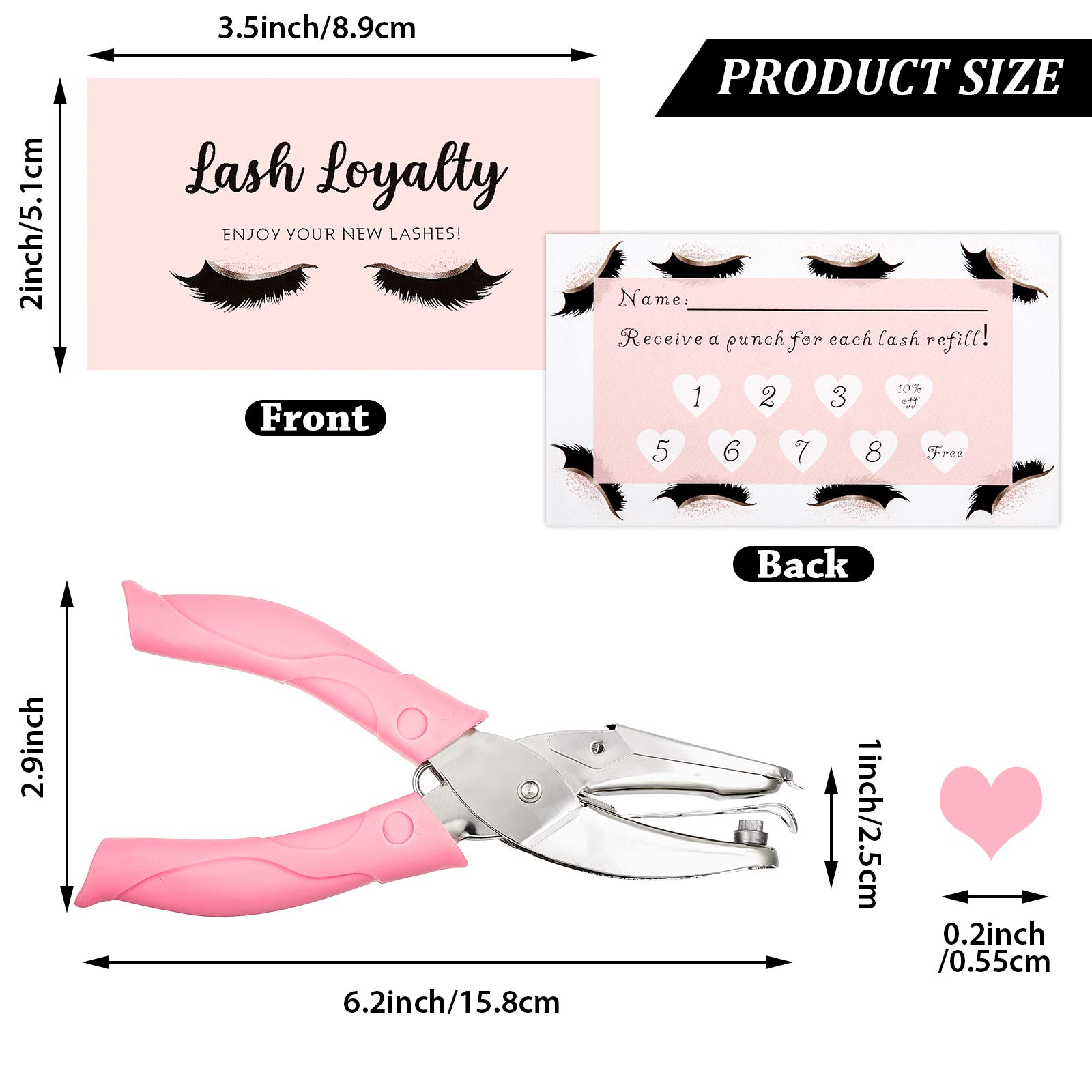 Snapklik.com : 150 Pieces Heart Shaped Lash Extension Refill Filler ...
