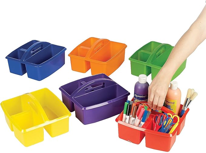 Amazon.com: Fun Express Compartment Plastic Classroom Storage Caddies 9 ...