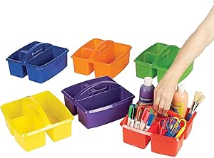 Amazon.com: Fun Express Compartment Plastic Classroom Storage Caddies 9 ...