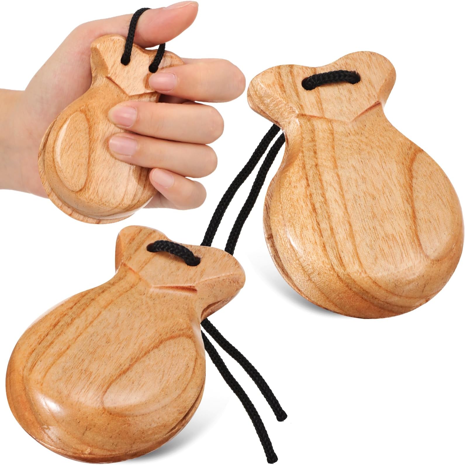 Amazon.com: Castanets for musical Wooden instrument, Adults Fingers ...