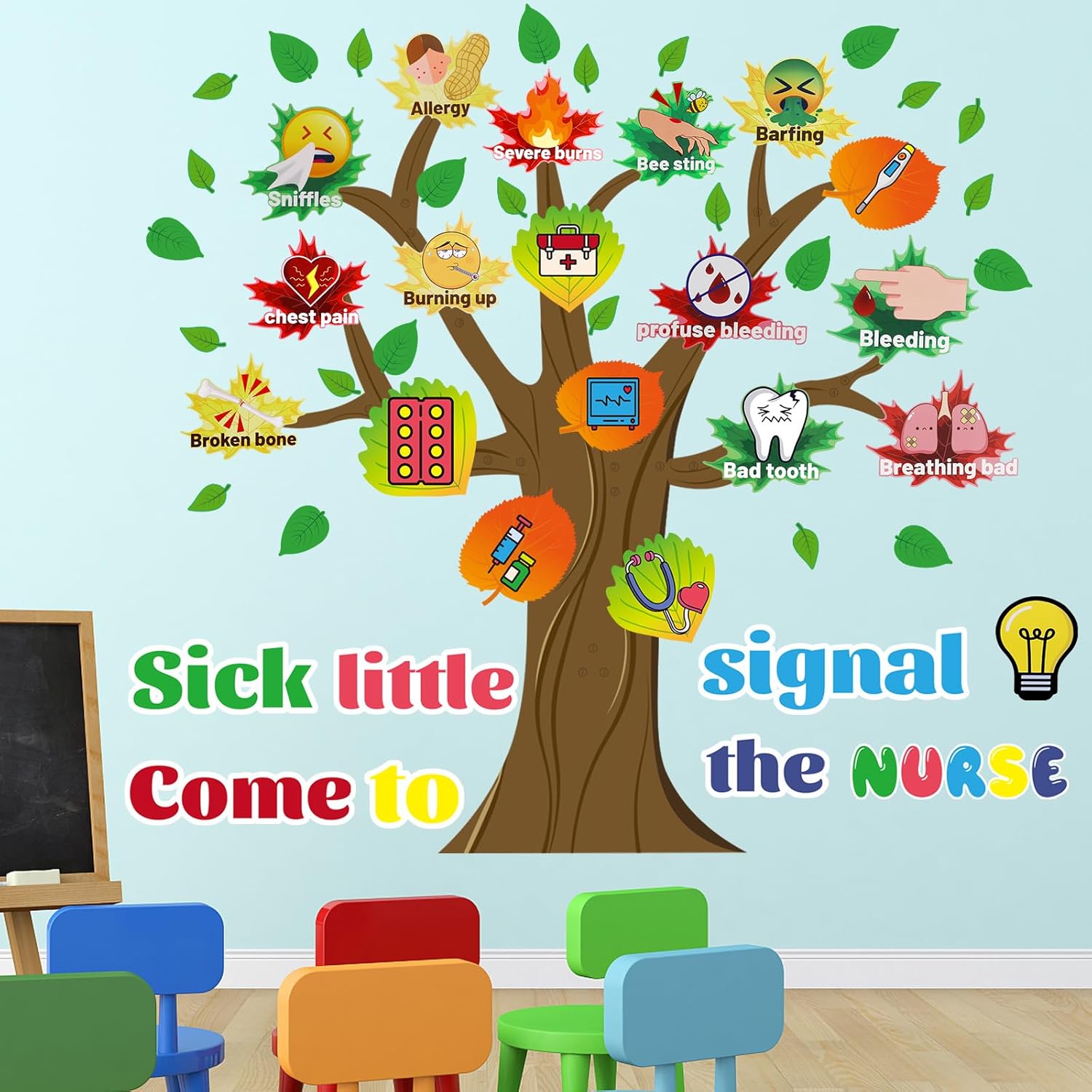 Amazon.com: School Nurse Office Bulletin Board Decorations, Healthy ...