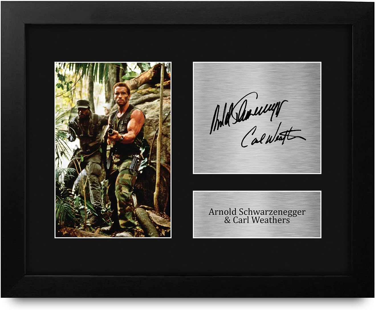 Amazon.com: HWC Trading Arnold Schwarzenegger & Carl Weathers Predator ...
