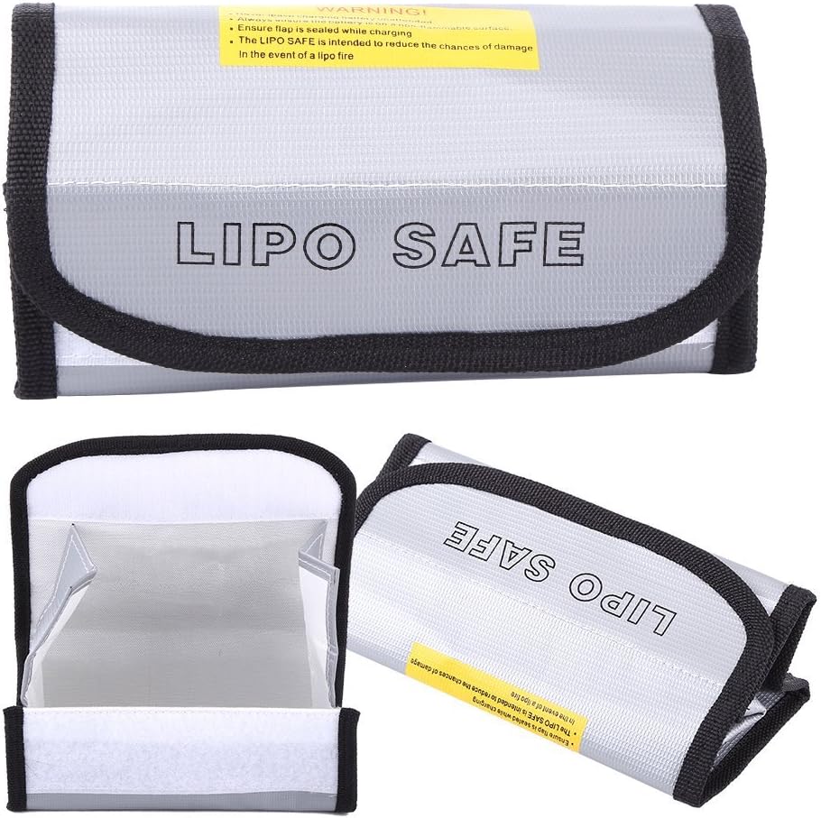 Dilwe Lipo Battery Safe Bag, Fireproof Explosion Proof Safety Guard ...