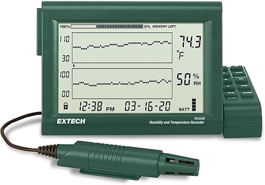 Extech RH520B: Humidity+Temperature Chart Recorder with Detachable ...