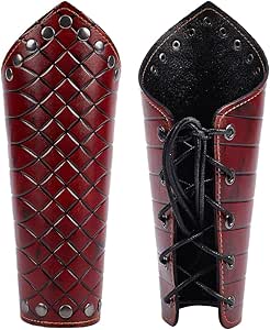 Amazon.com: GORGECRAFT 2PCS Leather Arm Guards Medieval Leather ...