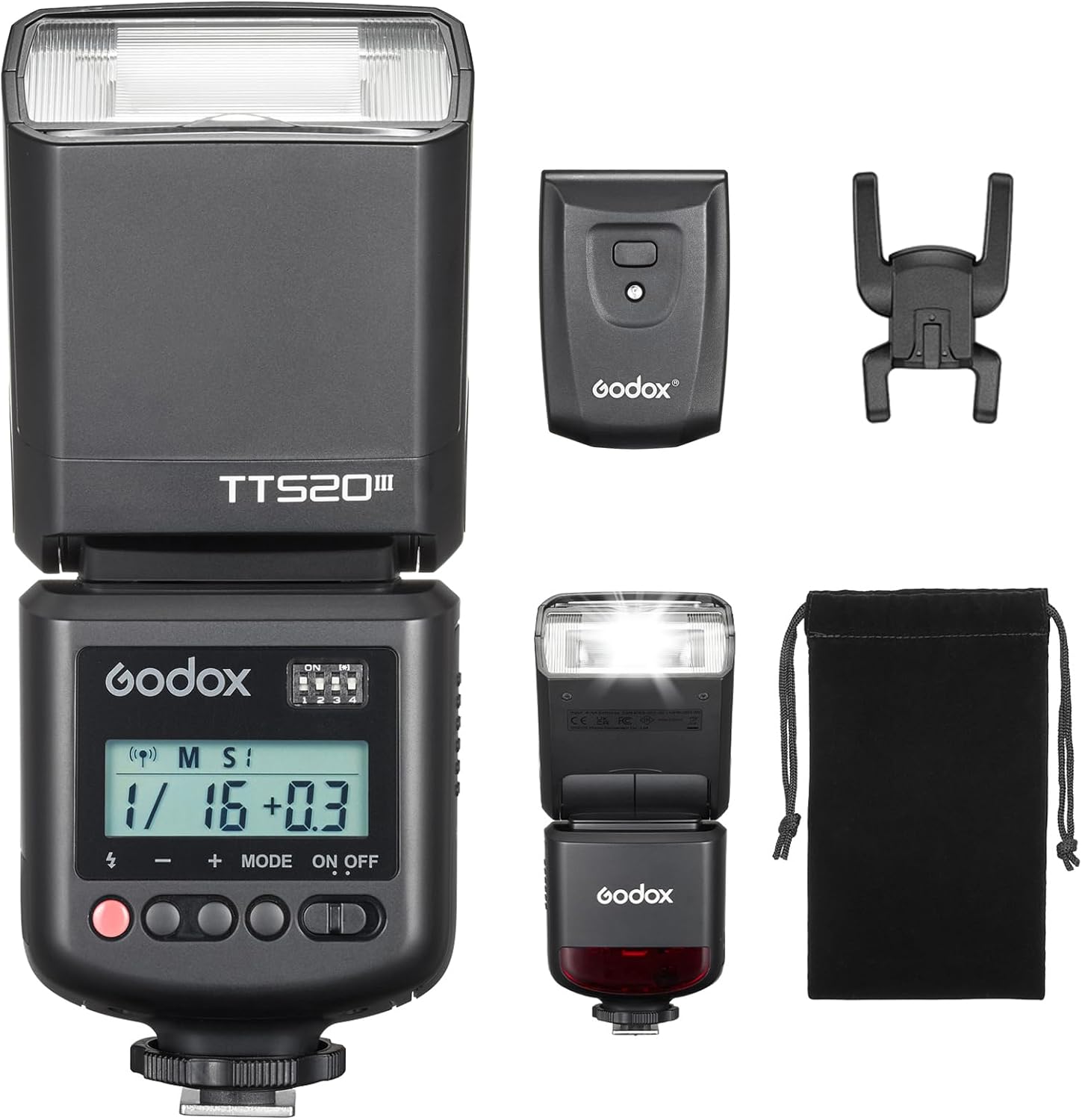 Amazon.com : Godox TT520III TT520 III Camera Flash, Universal Hot Shoe ...