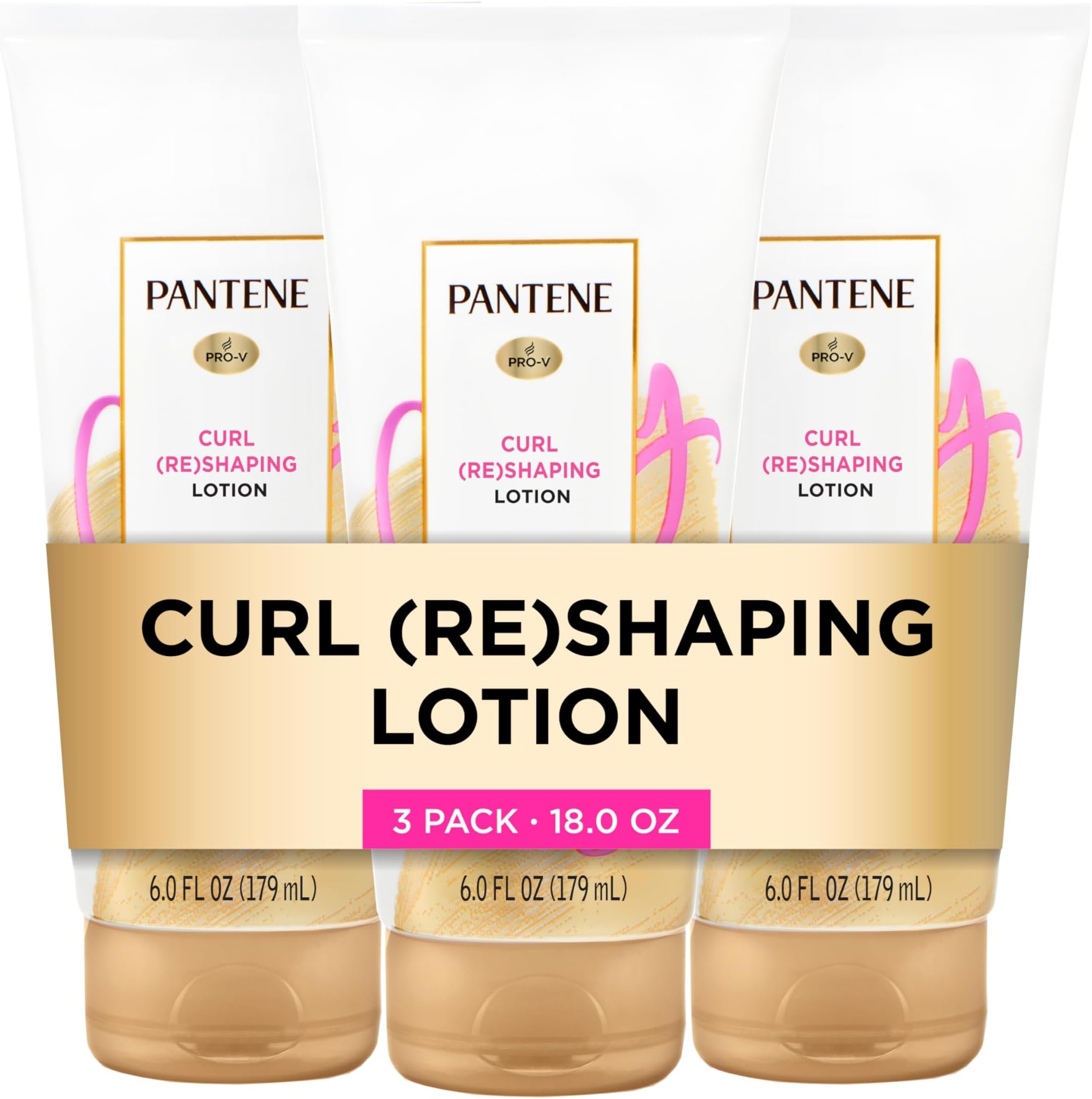 Amazon.com : Pantene Pro-V Curl Perfection Conditioner for Curly Hair ...