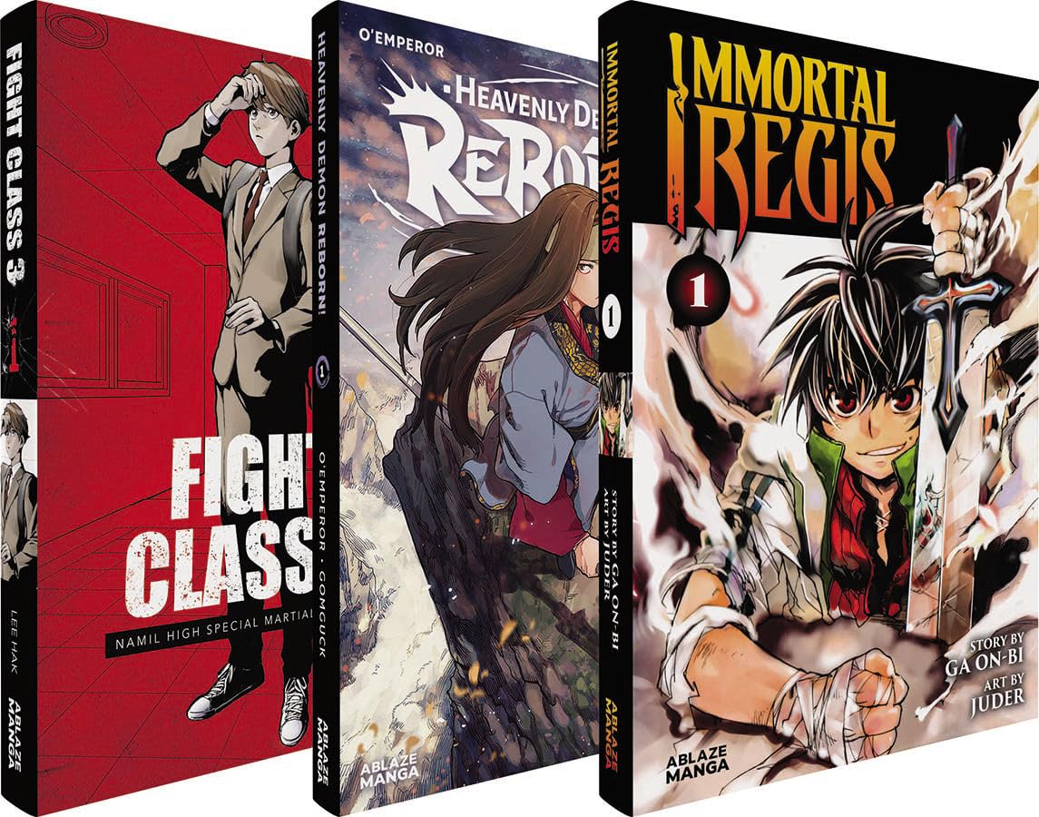 Ablaze Manhwa Spotlight Pack – Action/Adventure: Gom-Guk, Hak, Lee, Ga, On-Bi, O'Emperor, Hak ...