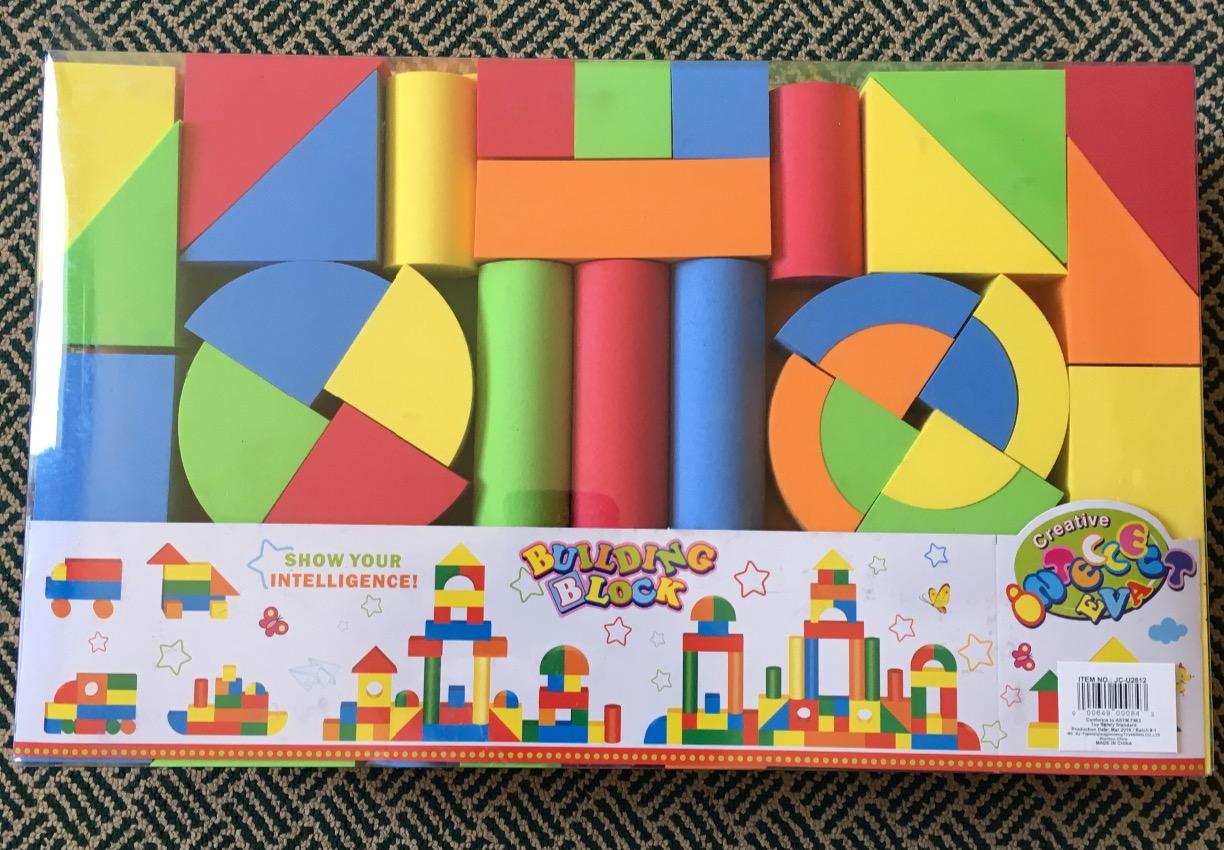 Amazon.com: Liberty Imports 131 Piece Foam Building Blocks for Kids ...
