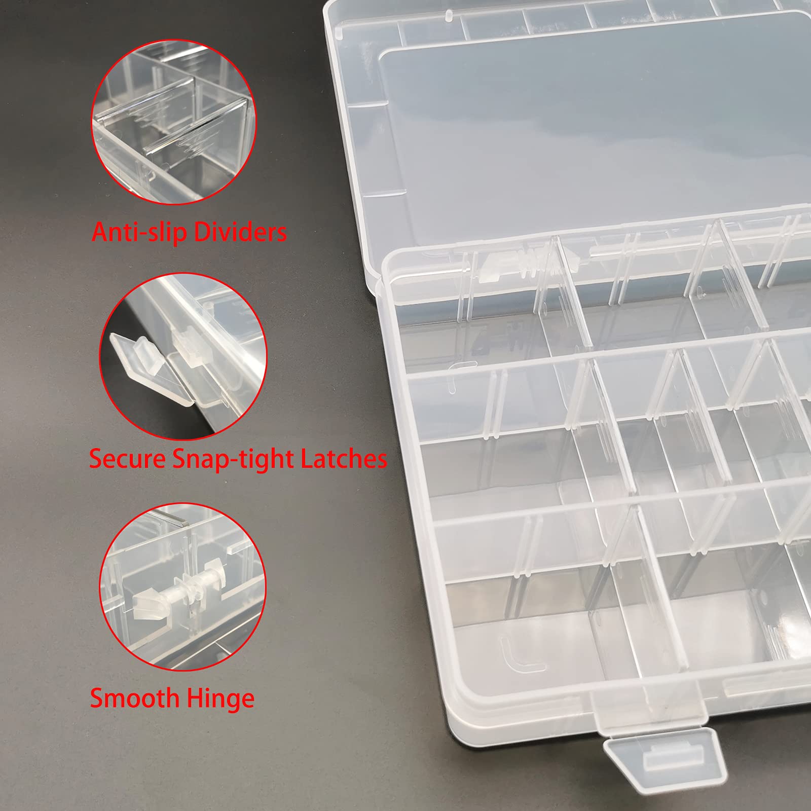 Small Plastic Compartment Boxes Regalux Clear Box Mini (L X B X H: