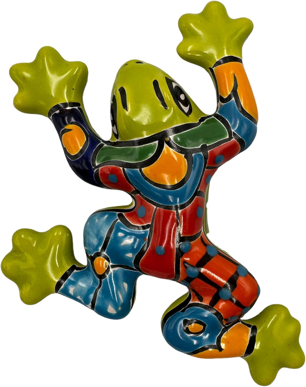 Amazon.com: Talavera Frog Sculpture Mexican Pottery Folk Art Multicolor ...