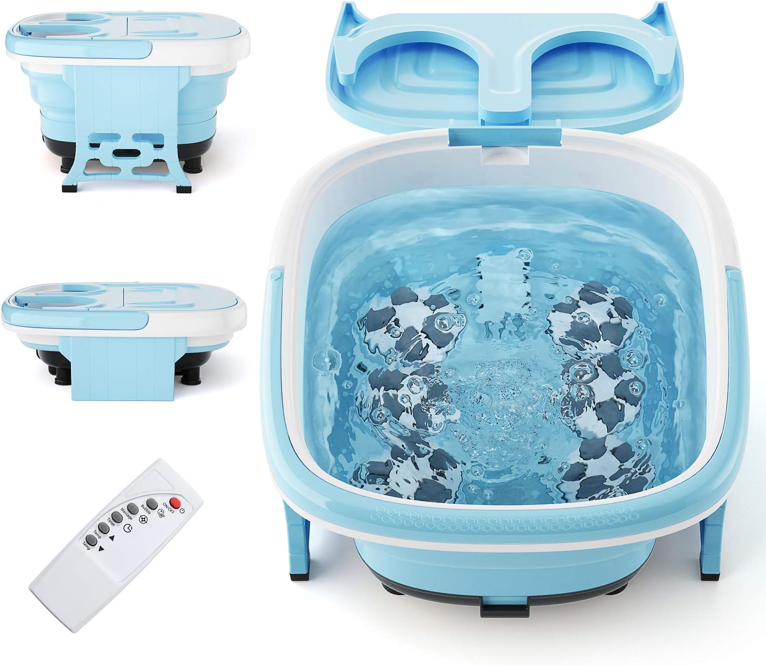 Amazon.com: Giantex Foot Spa, Foot Bath Massager with Heat, Bubbles, 6 ...