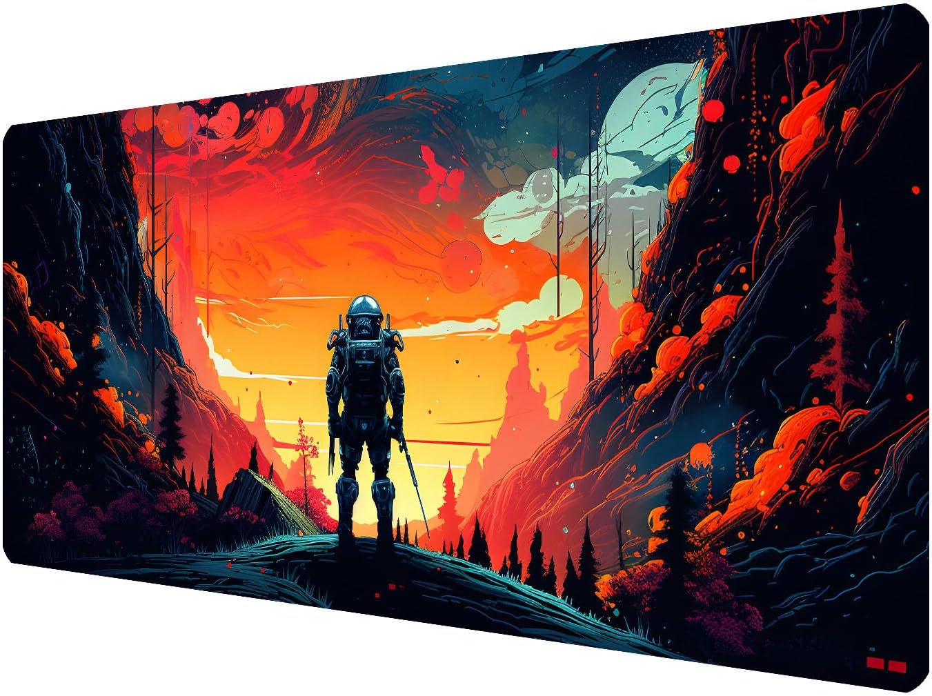 Aliens Planet Gaming Mouse Pad (70× 30cm) for Keyboard and Mouse Desk ...