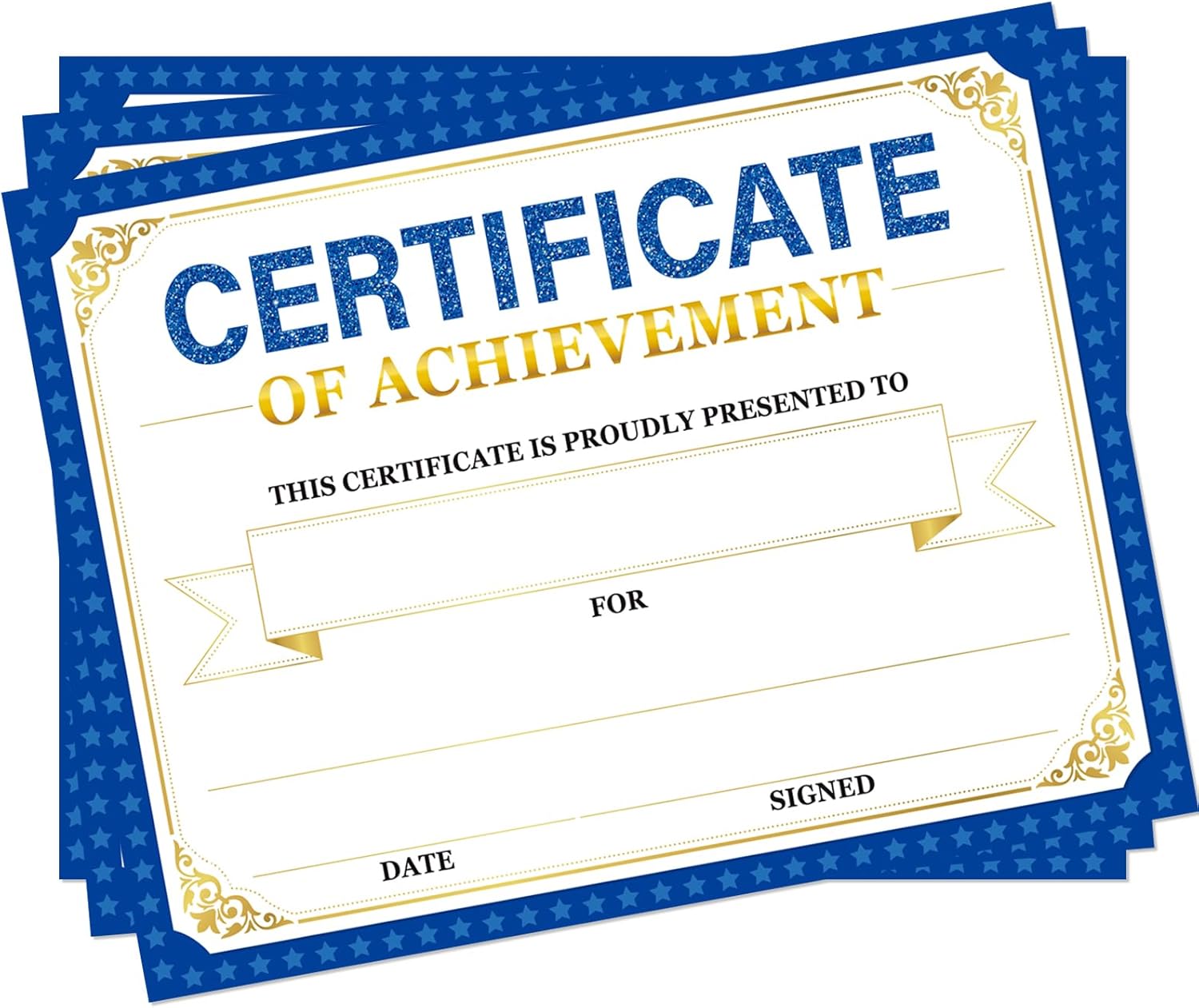 Amazon.com : 30 Certificates of Achievement Student Award Certificates ...