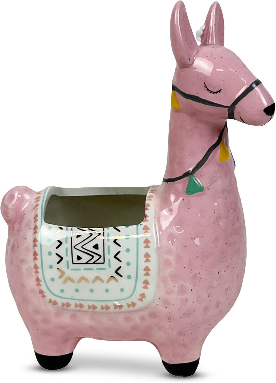 Amazon.com : LLOTSA Llamas Ceramic Llama Planter for Succulent Plants ...