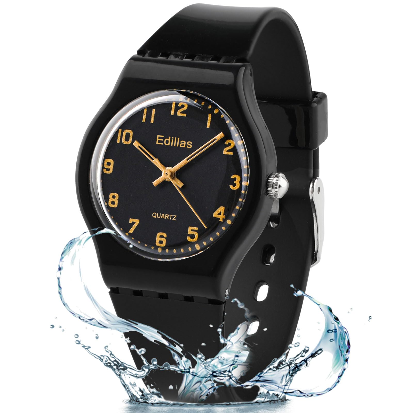 Edillas Kids Analogue Watch Girls Boys,Child Waterproof Learning Time ...