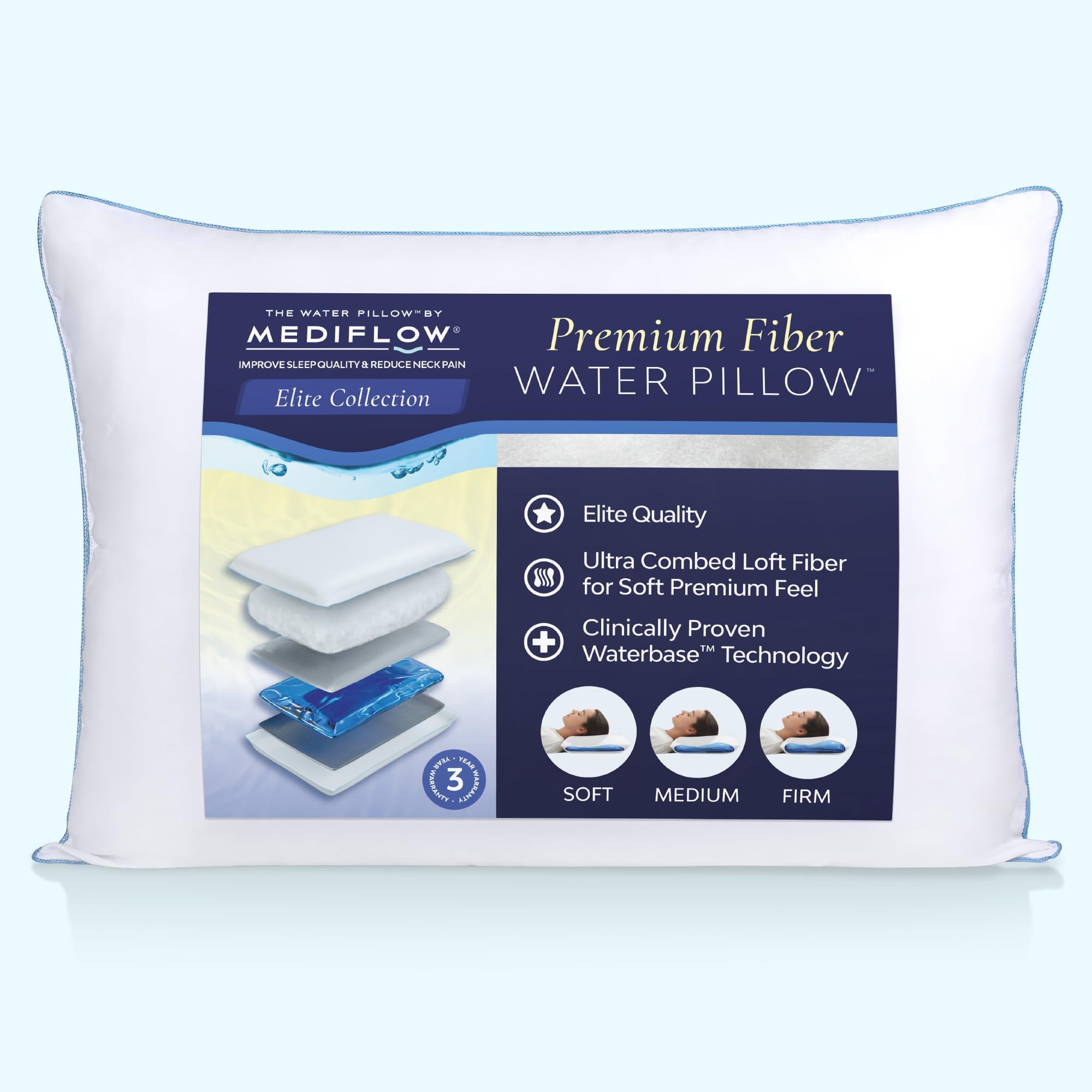 Amazon.com: Water Pillow, Summer Cooling Pillow Water Filled Pillows ...