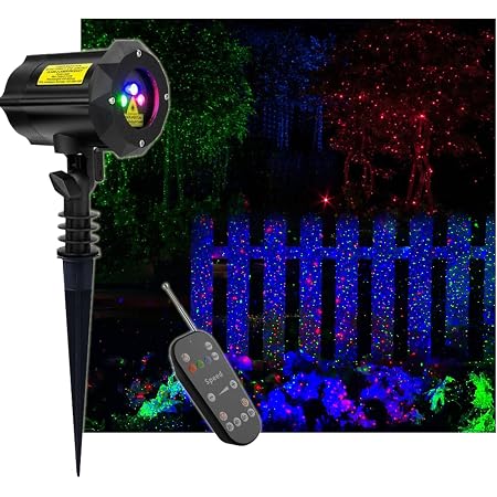 Amazon.com: LedMall Motion 8 Patterns in 1 Red, Green, and Blue Outdoor ...