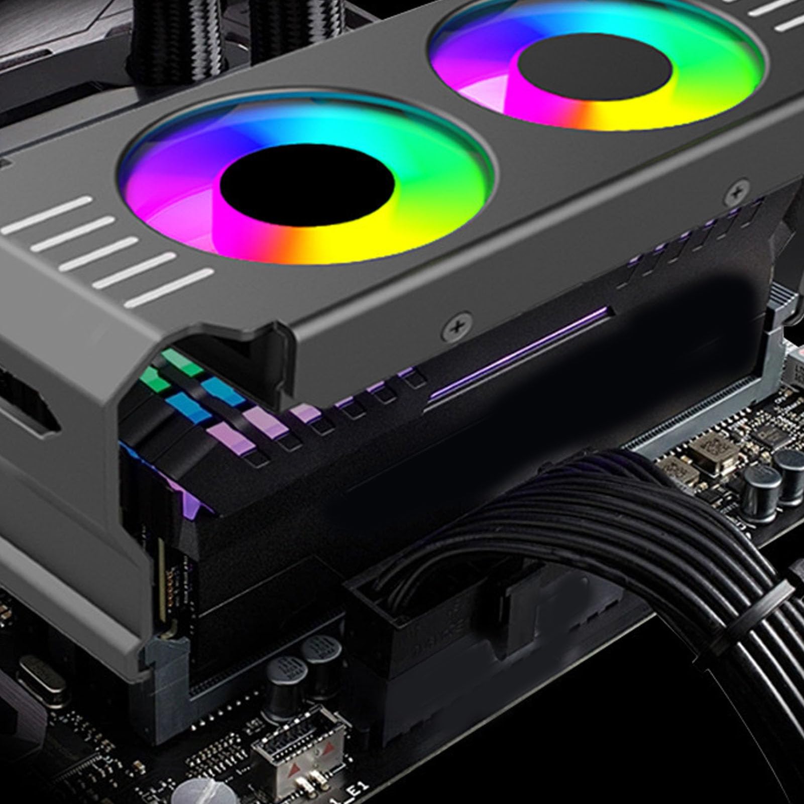 Argb Memory Cooler Rgb Ddr Heatsink With Pwm Temperature Control Dual
