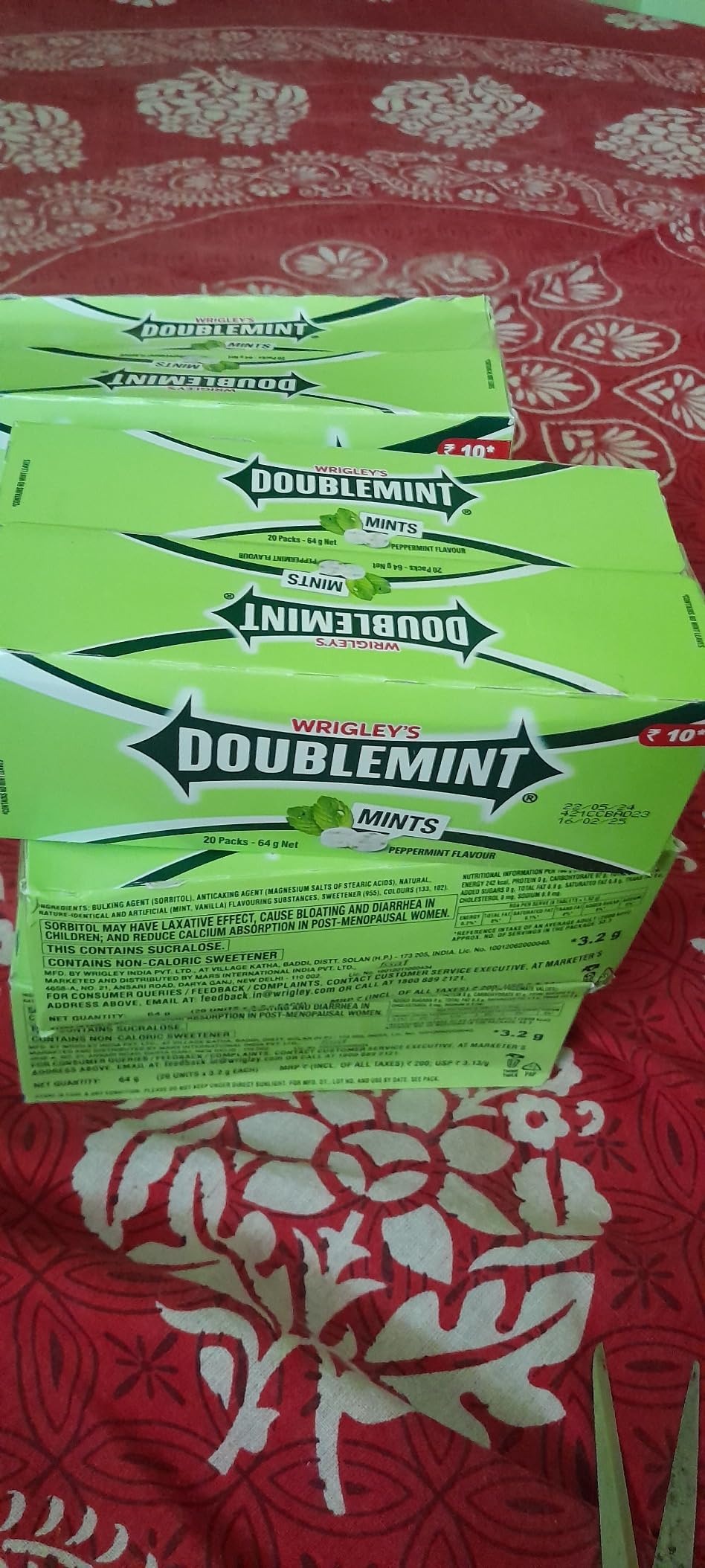 Doublemint Peppermint Thinmint 96g Box, Pack of 3 : Amazon.in: Grocery ...