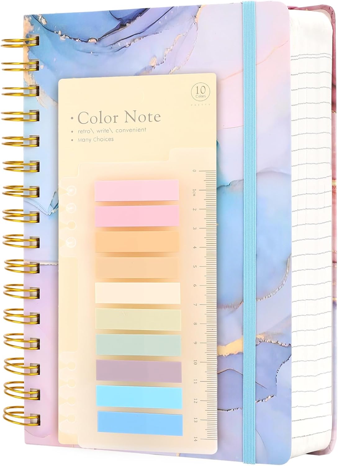 Amazon.com : Ddaowanx Hardcover Spiral Notebook, College Ruled Notebook ...