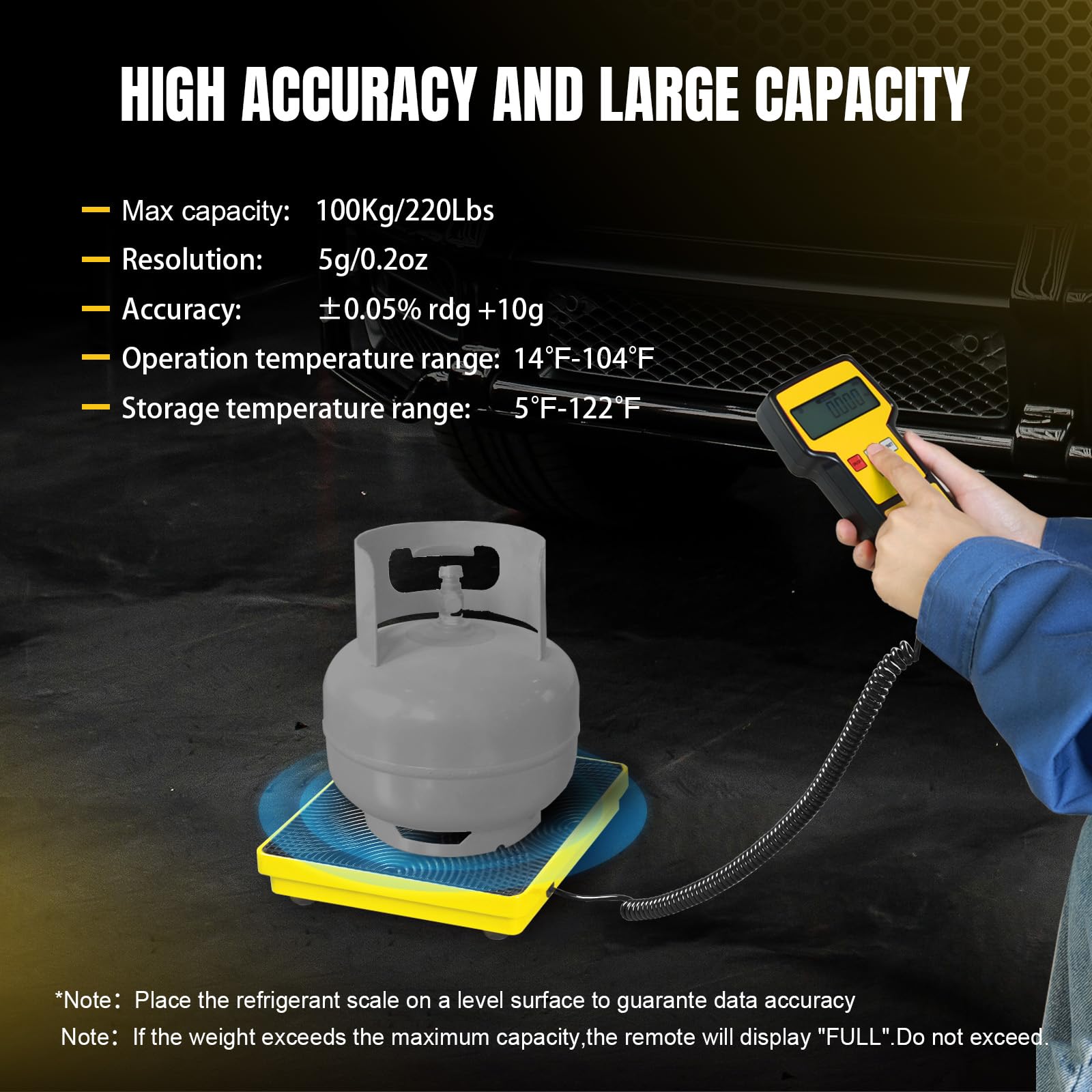 Snapklik.com : YELLOW JACKET Refrigerant Scale 220 LBS HVAC Freon Scale ...