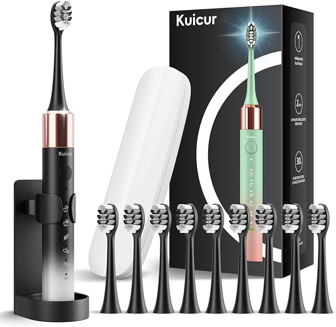 Amazon.com: Kuicur Electric Toothbrush for Adults and Kids, Comes with ...