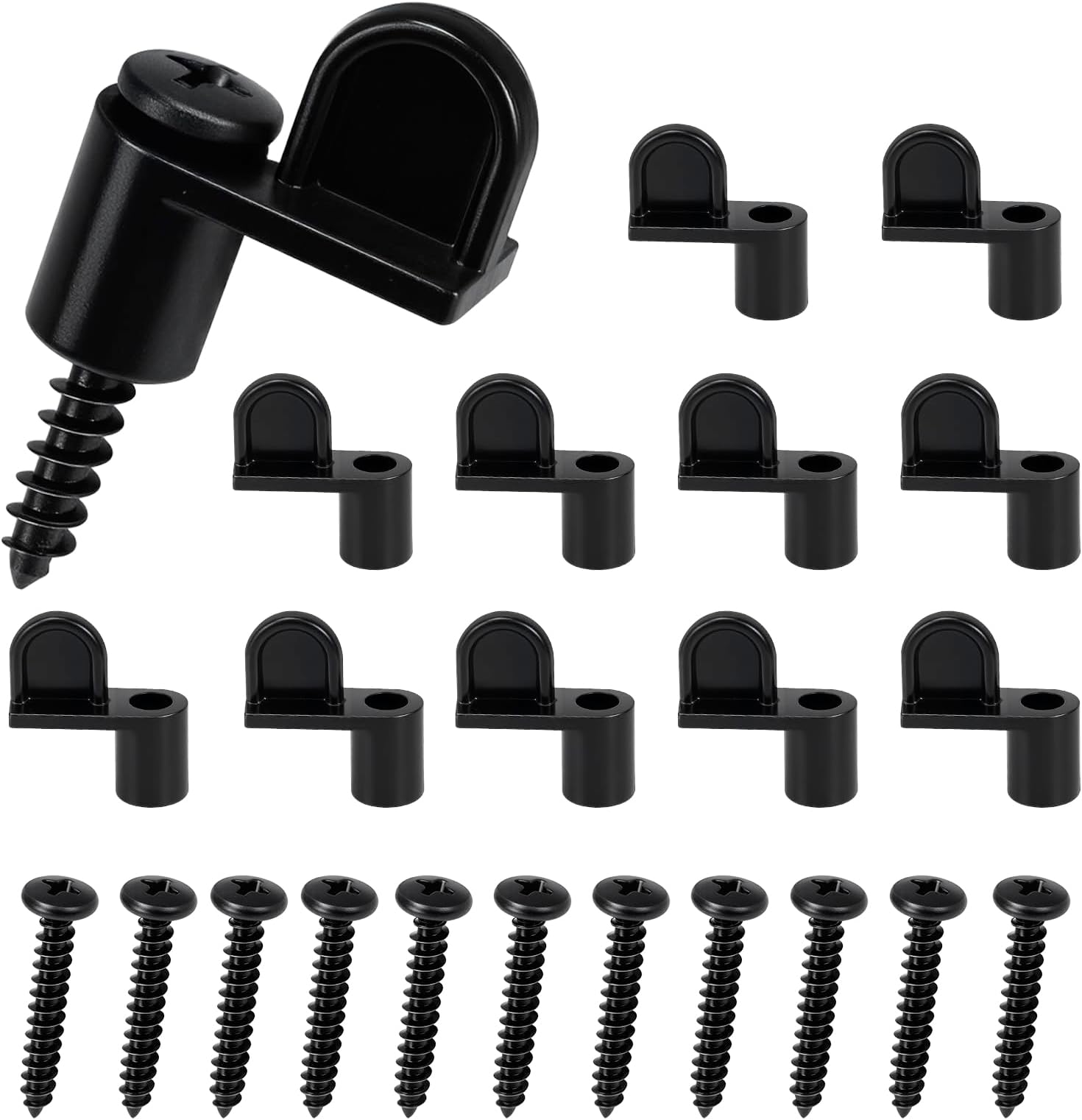 3/8 Inch Window Screen Clip with Screws, Storm Door Clips for Glass and ...
