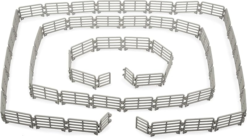 Toymany 54PCS Mini Toys Fence for Farm Animals - Tiny Horse Corral ...