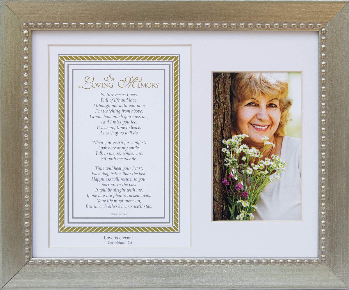 in Loving Memory Christian Memorial Picture Frame (Silver) - Sympathy ...