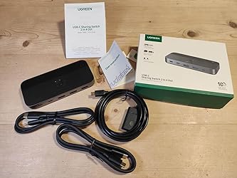 UGREEN 10Gbps USB 3.2 Switch, USB Switcher 2PC Share USB C and 3 USB A ...