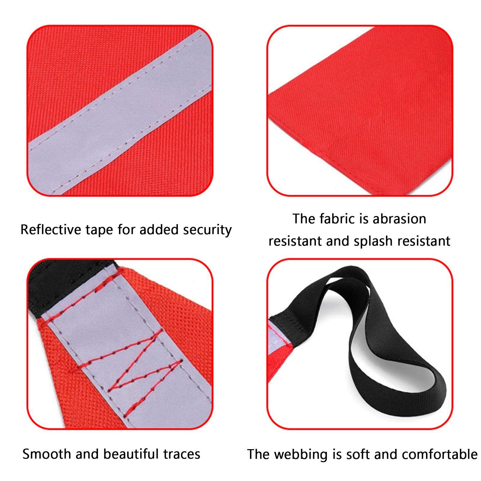 Kayak Safety Flag Kayak Safety Flag, Red Safety Flag With Reflective