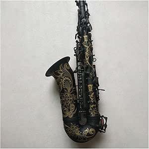 Amazon.com: Alto Saxophone E Flat Matte Black Sax Instruments Hand ...