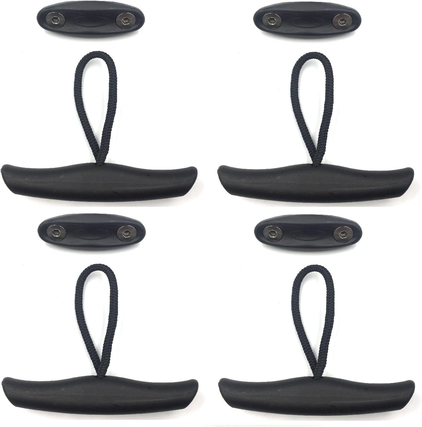 Anndason 4 PCS Kayak Canoe Carry Handle Pull Handle T-Handle with Cord ...