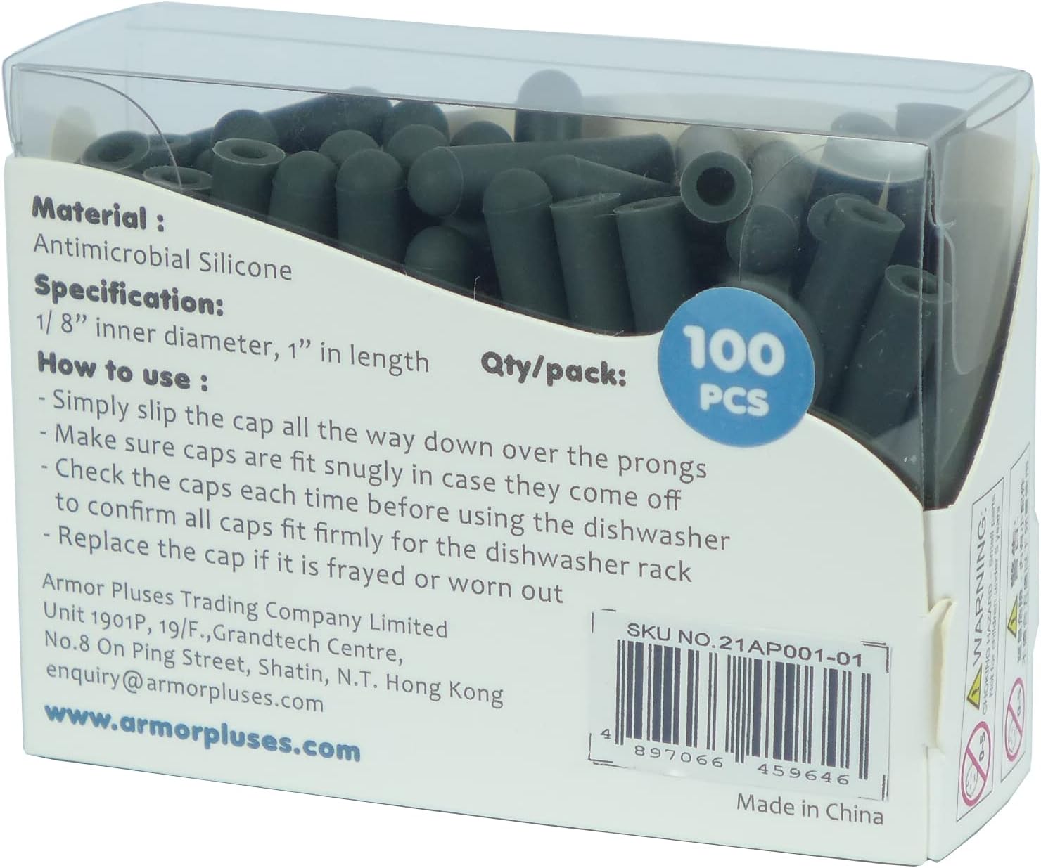 Amazon.com: 100pcs Universal Size Dishwasher Prong Rack Silicone Caps ...