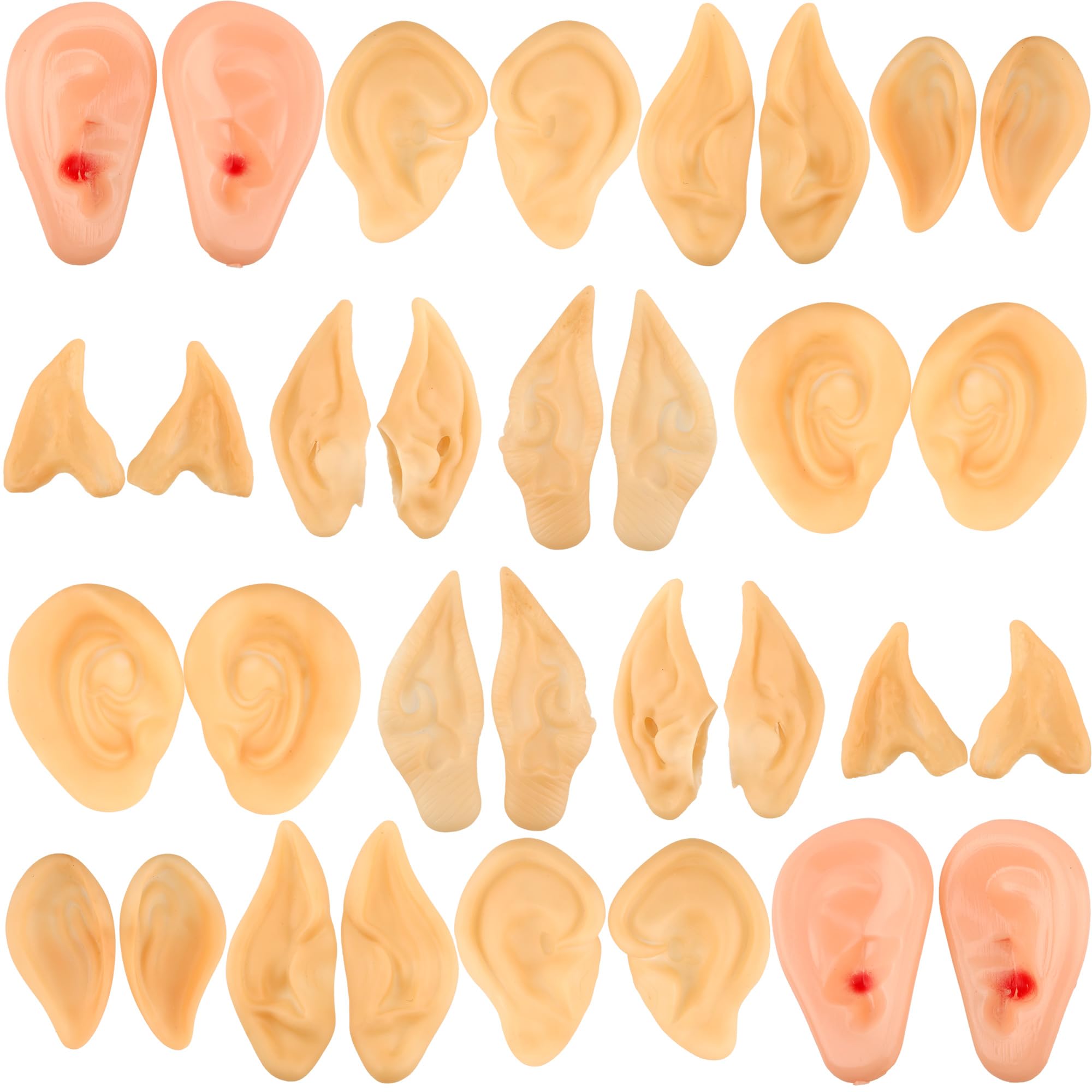 Amazon.com: Cotiny 16 Pair Halloween Fake Ears Costume Elf Ears Giant ...