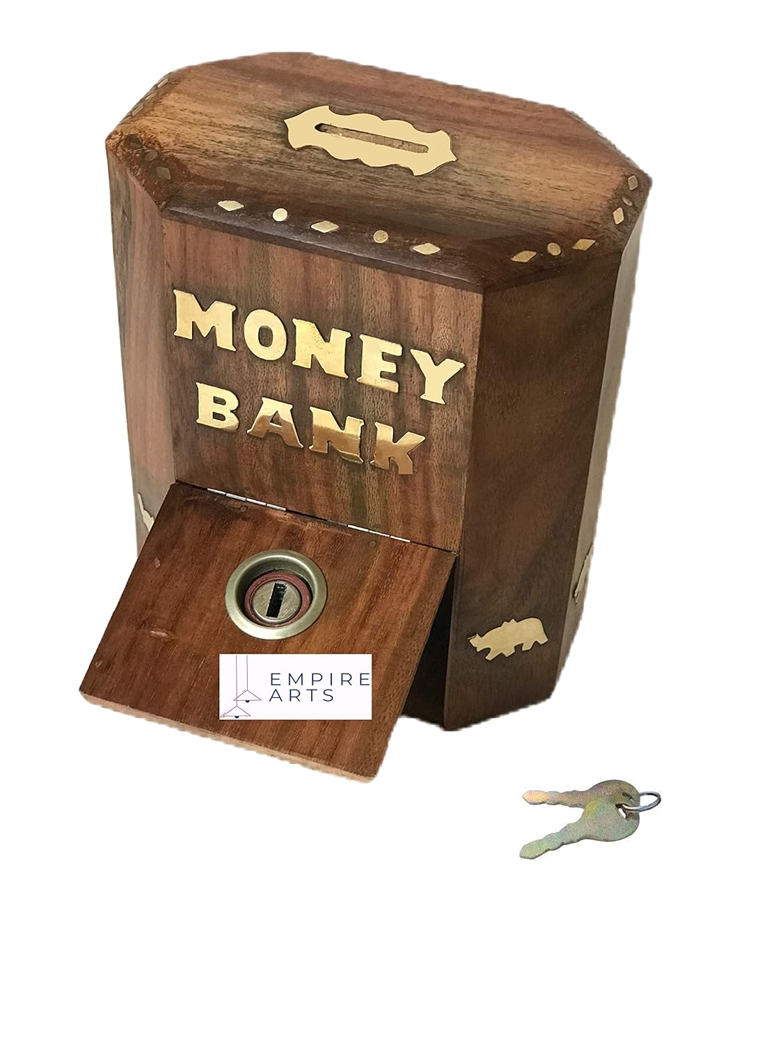 EmpireArts® Wooden Money Bank | Coin Box | Gullak | Money Bank for Kids ...