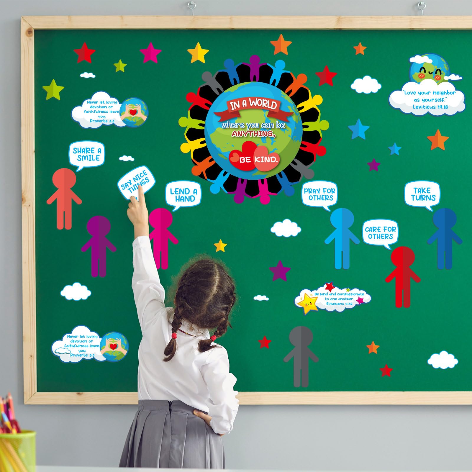 Snapklik.com : Be Kind Religious Classroom Bulletin Board Decoration ...