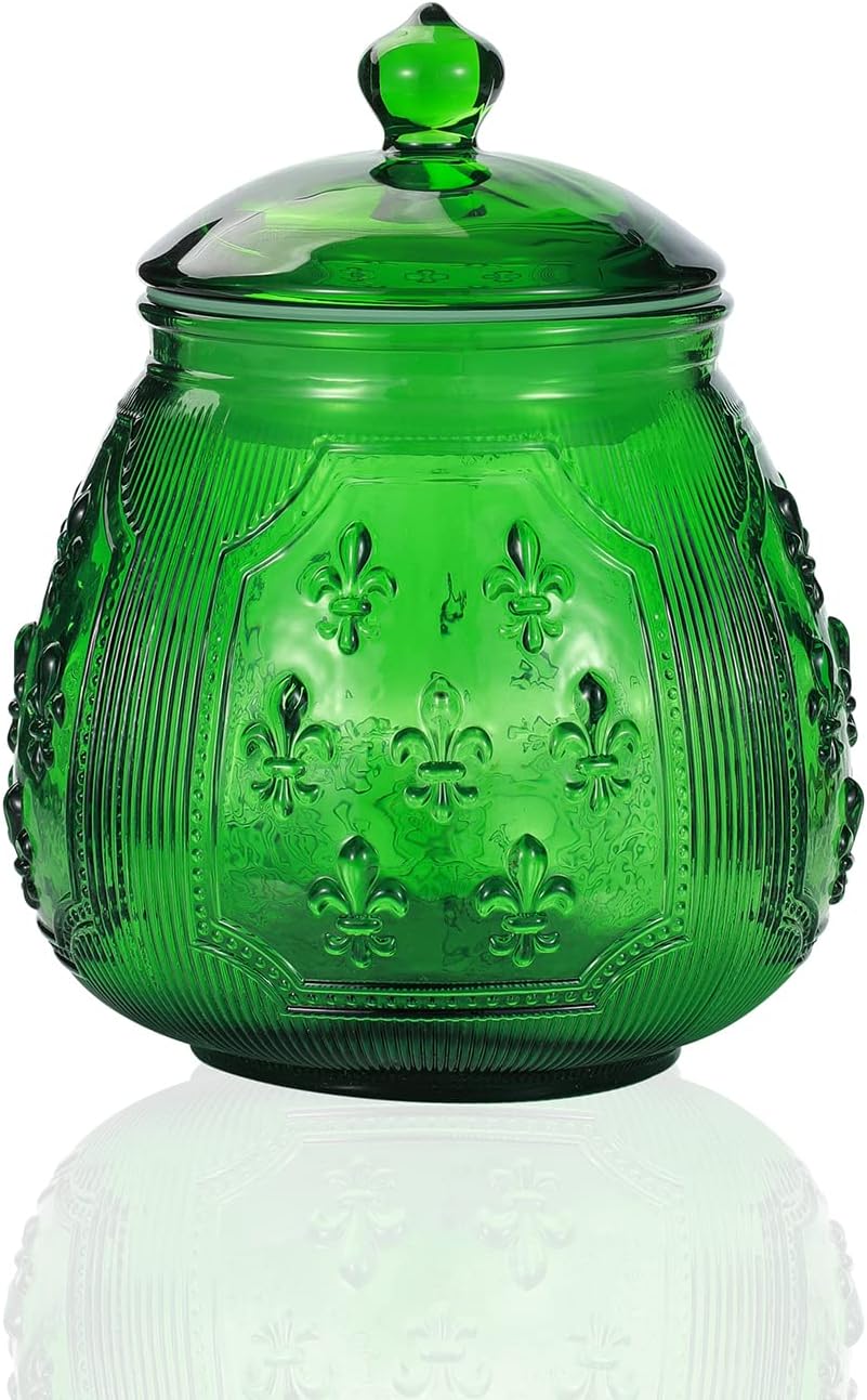 Amazon.com: G Glass Cookie and Candy Jars With Airtight Lids For Food ...