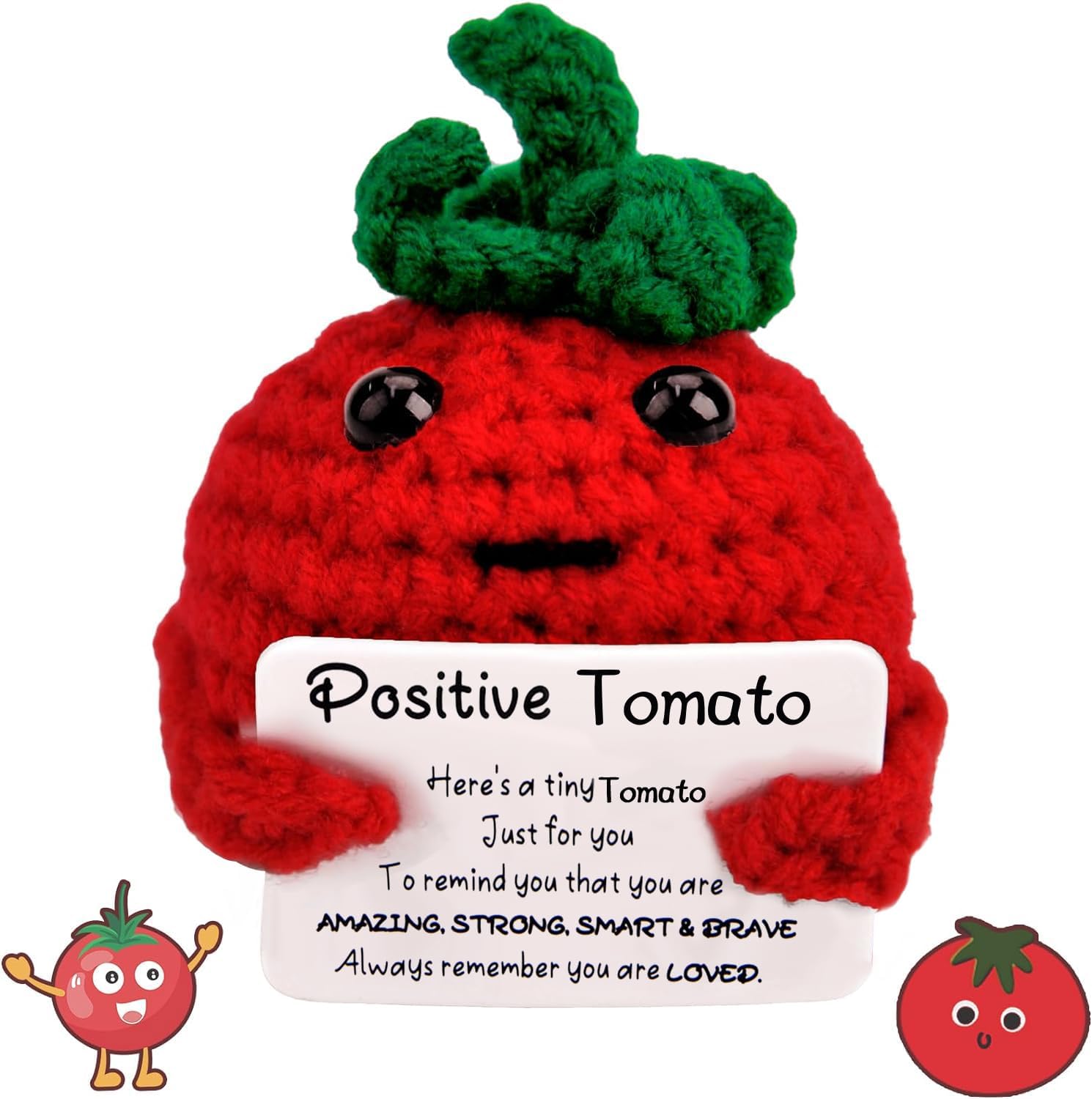 Vibbang Positive Doll Potato Good Luck Doll, Funny Potato Knitted with ...