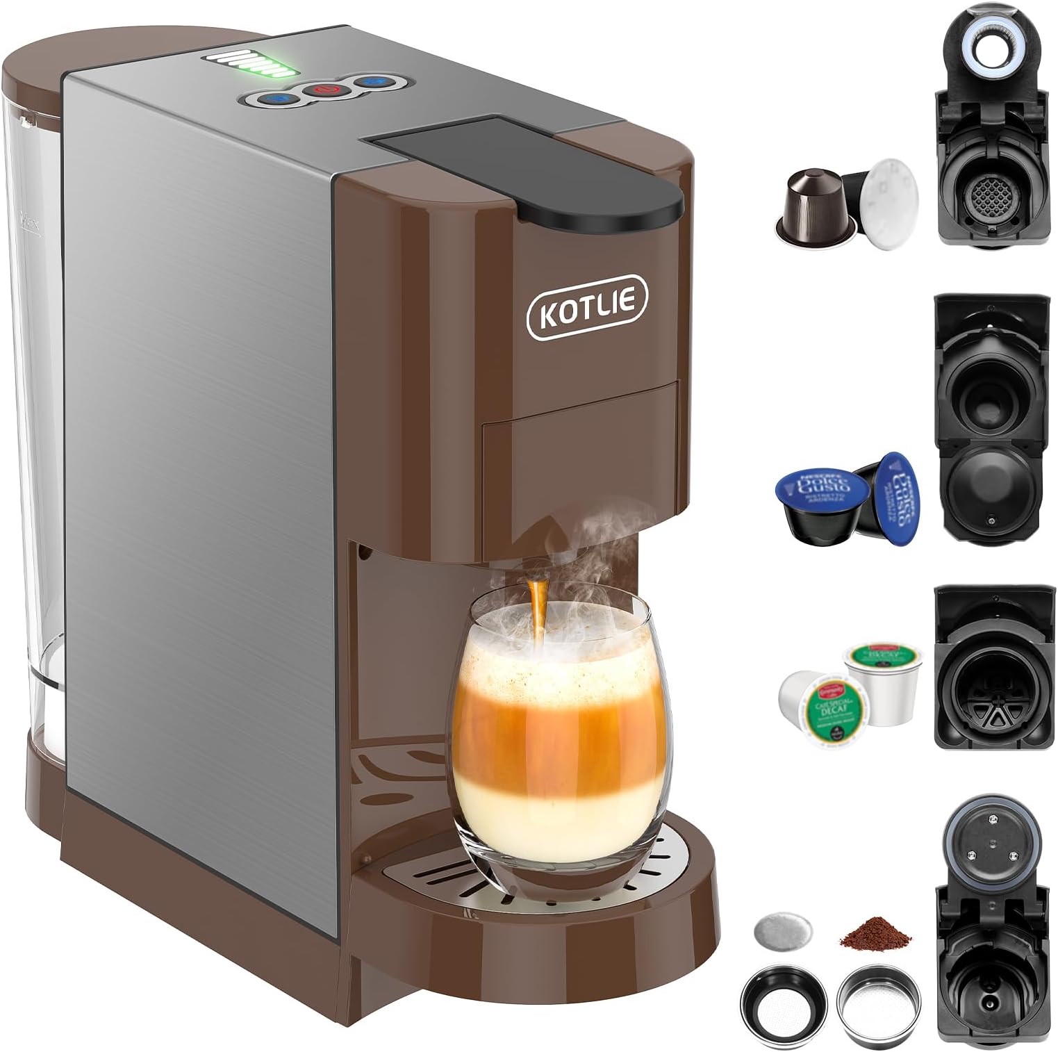 Amazon.com: Lavazza Expert Coffee Classy Plus Single Serve ALL-IN-ONE ...