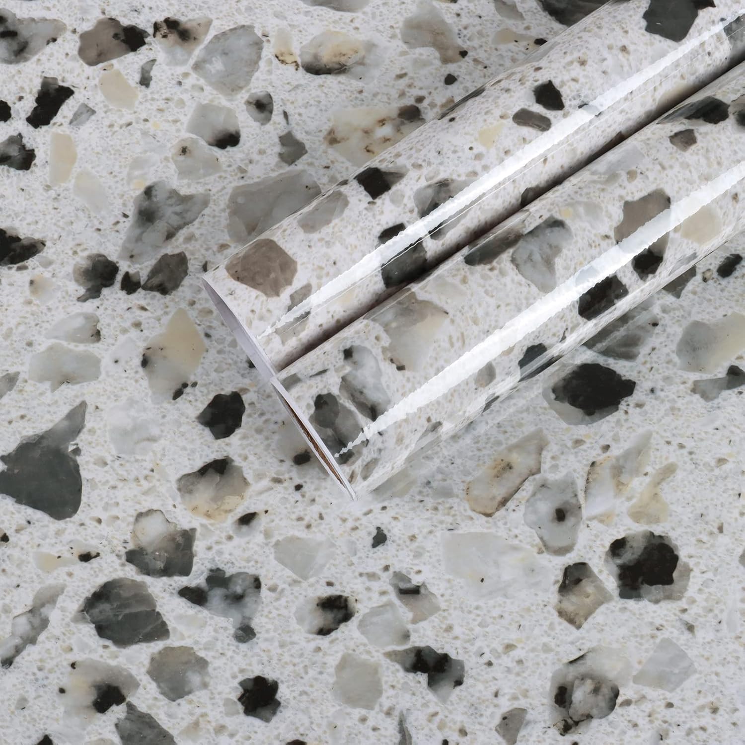 White Countertop Contact Paper 17.7"x236" Granite Contact Paper for ...