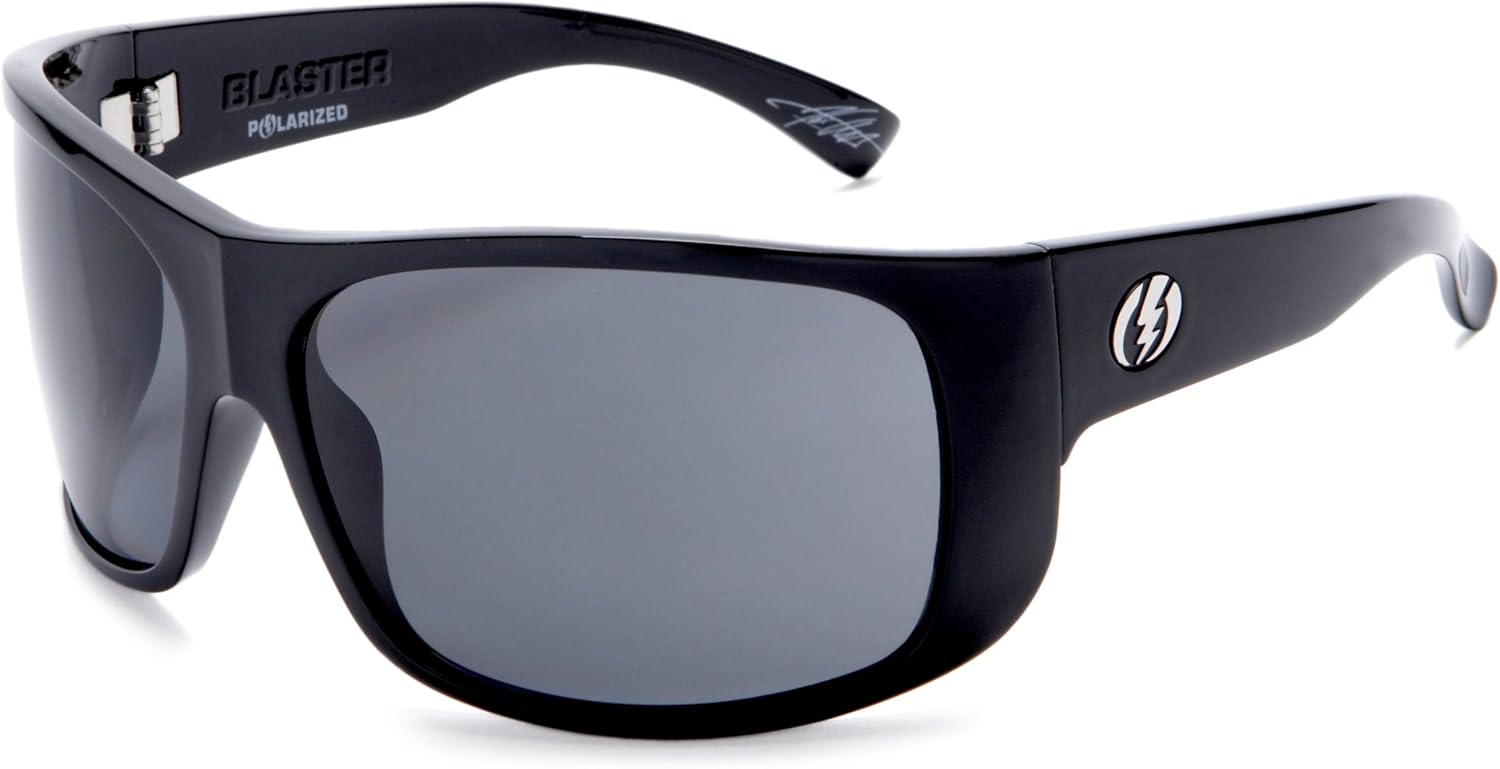 Amazon.com: Electric Visual Blaster Gloss Black/Polarized Grey ...