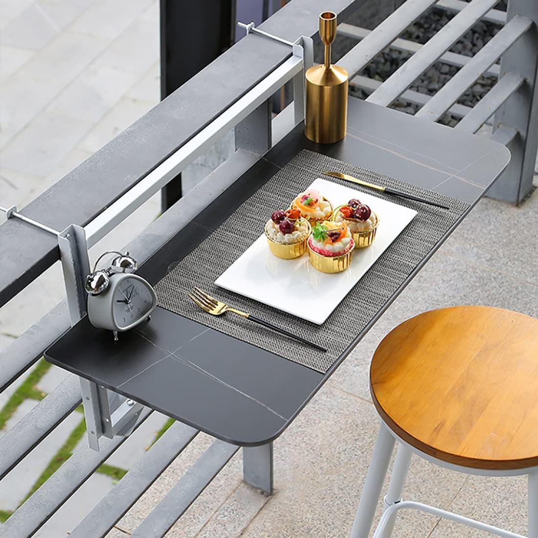 HHXX Loisirs Table Pliante Multifonctionnelle,Table De Balcon Suspendue ...