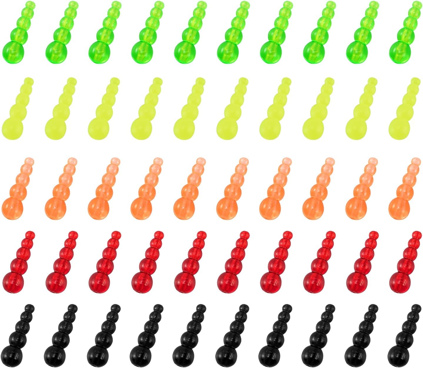 Amazon.com : 50Pcs Stacked Fishing Beads, Trout Beads Fishing Lure ...