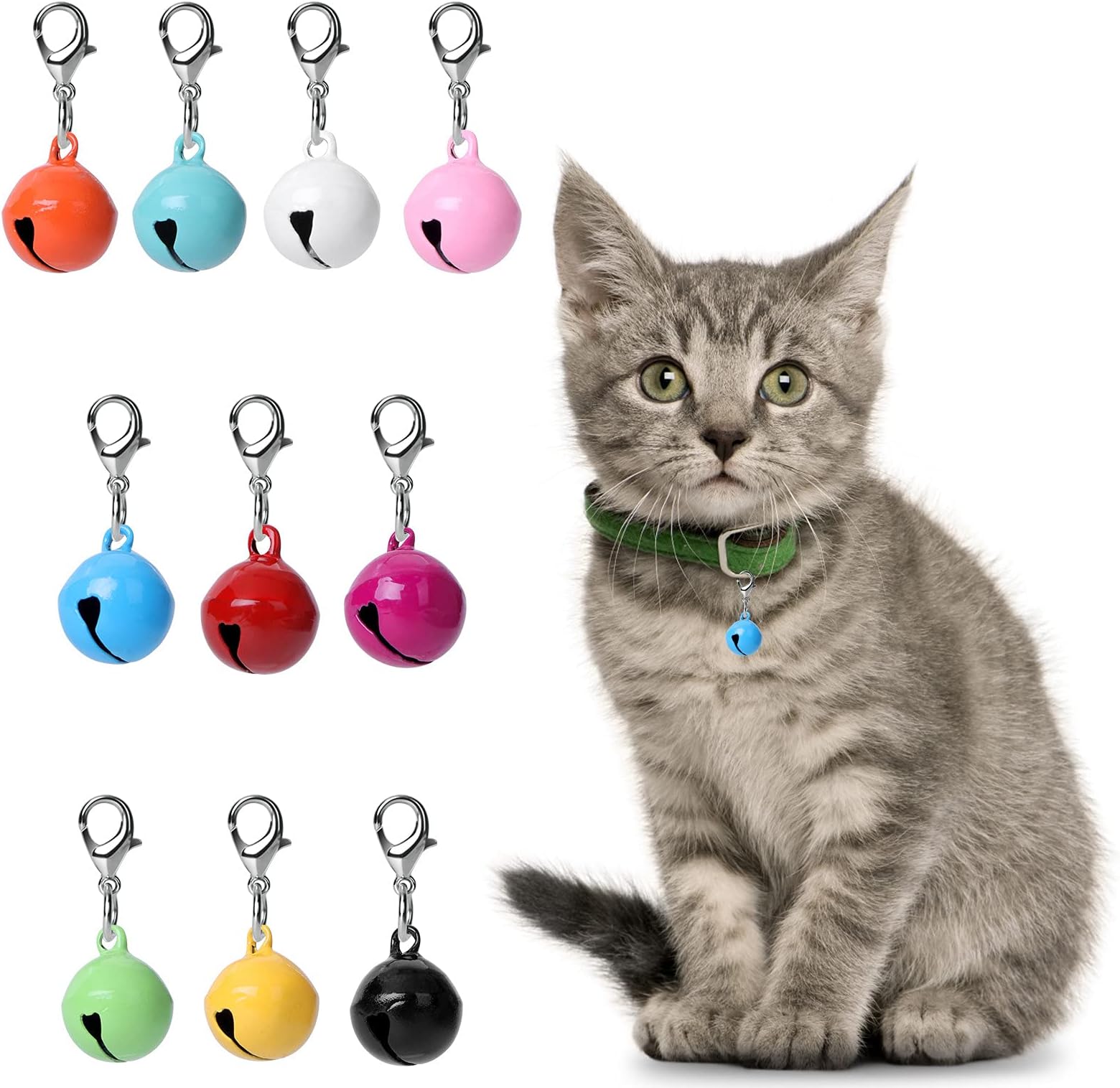 Amazon.com : Cat Dog Collar Bells 10 Pcs Dog Collar Bells For Small ...